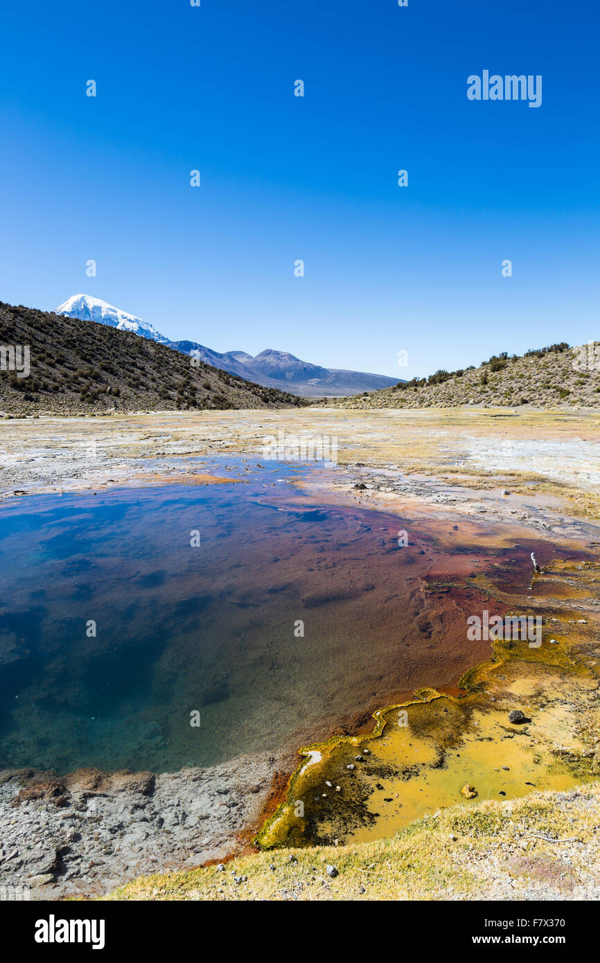 Andean geysers. Junthuma geysers, formed by geothermal activity ...
