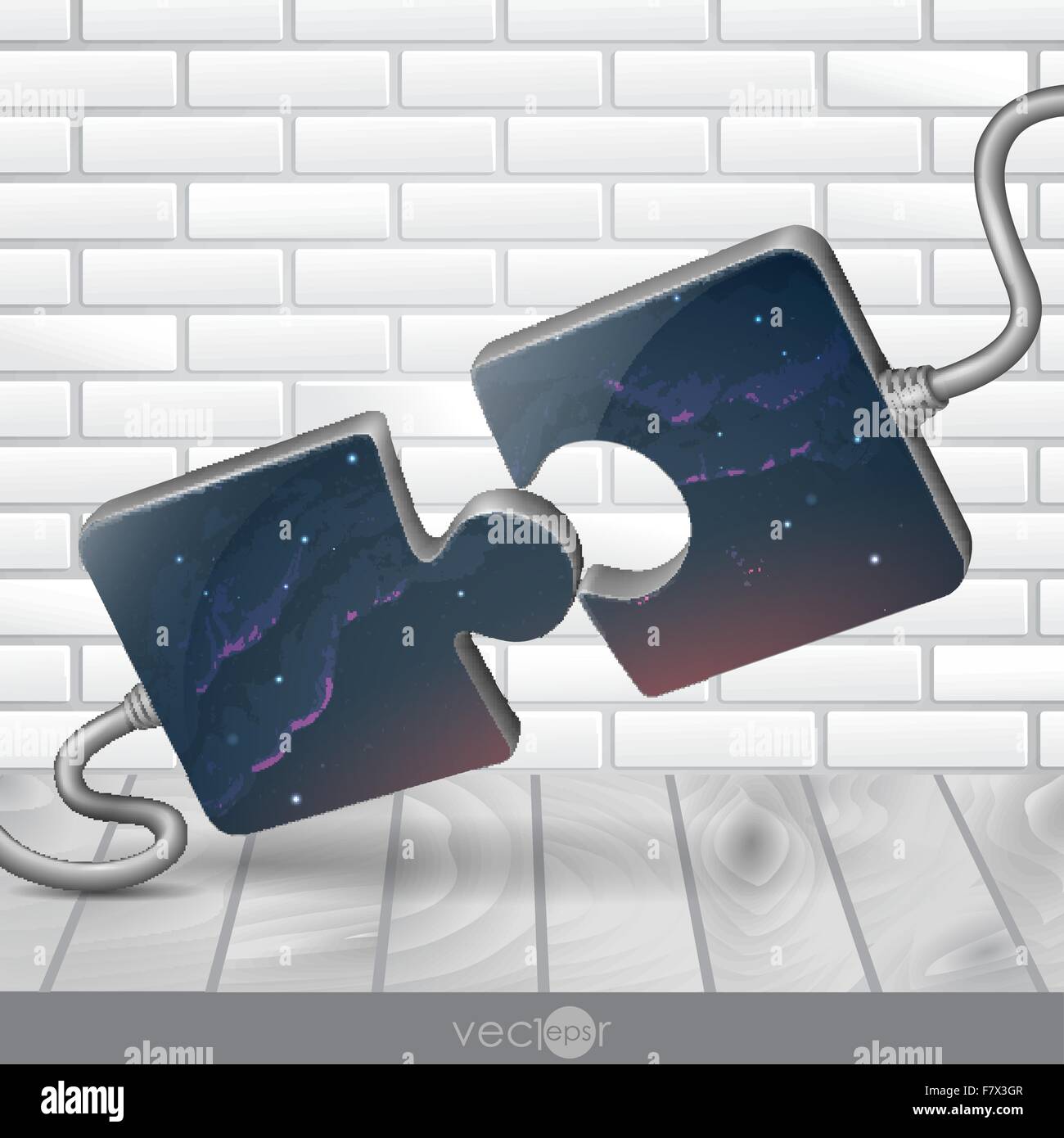 Modern Puzzle Template Stock Vector Image & Art - Alamy