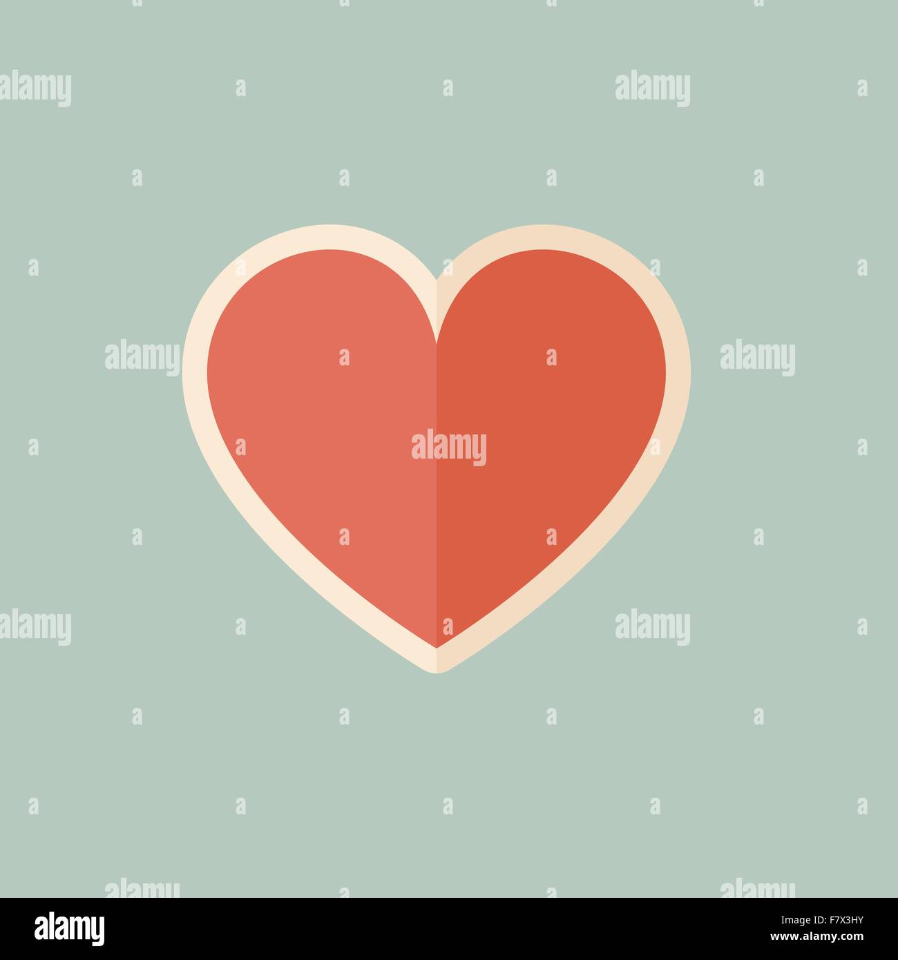 Heart shape symbol like love Stock Vector Images - Alamy