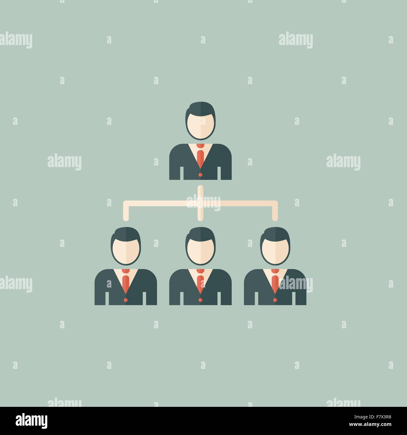 Company hierarchy flat design Stock Vector Images - Alamy