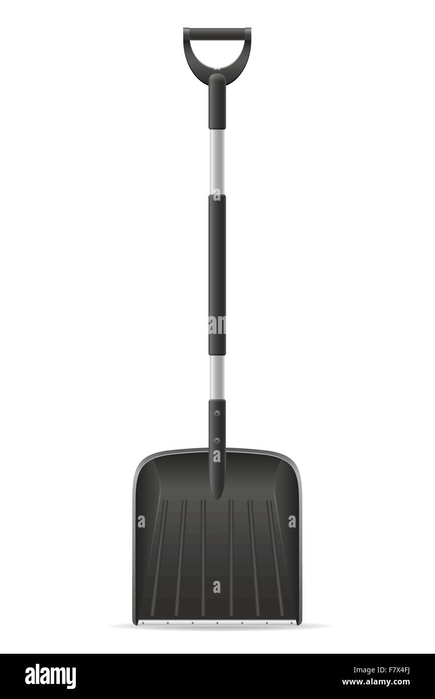 snow shovels vector illustration isolated on white background Stock ...