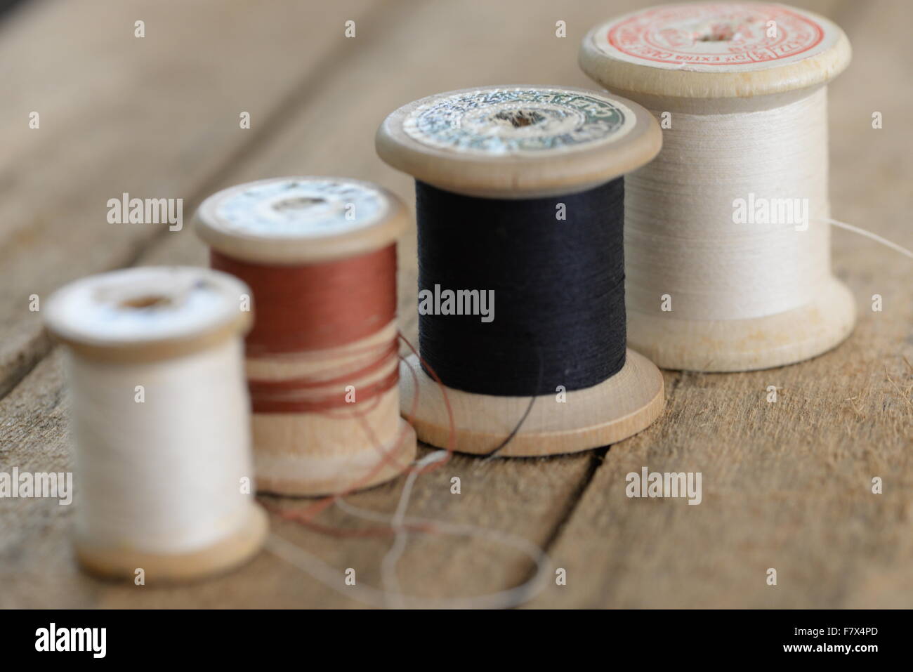 Wooden bobbins hi-res stock photography and images - Alamy