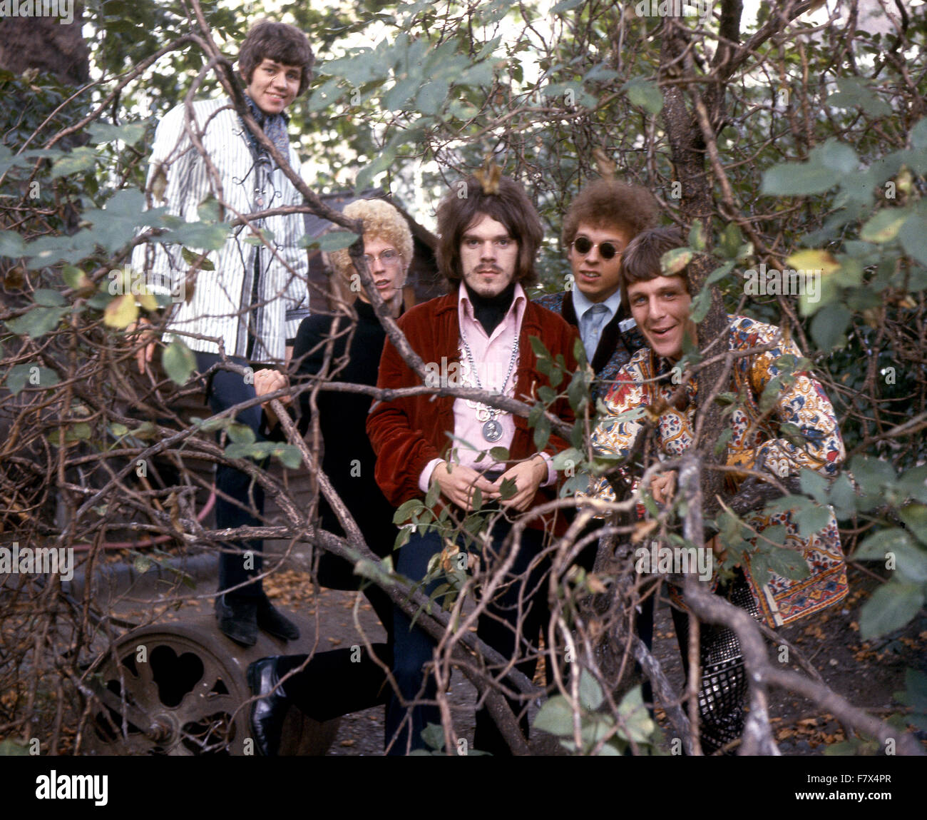 THE MOVE UK pop group in 1967. From left: Bev Bevans, Ace Kefford, Roy ...