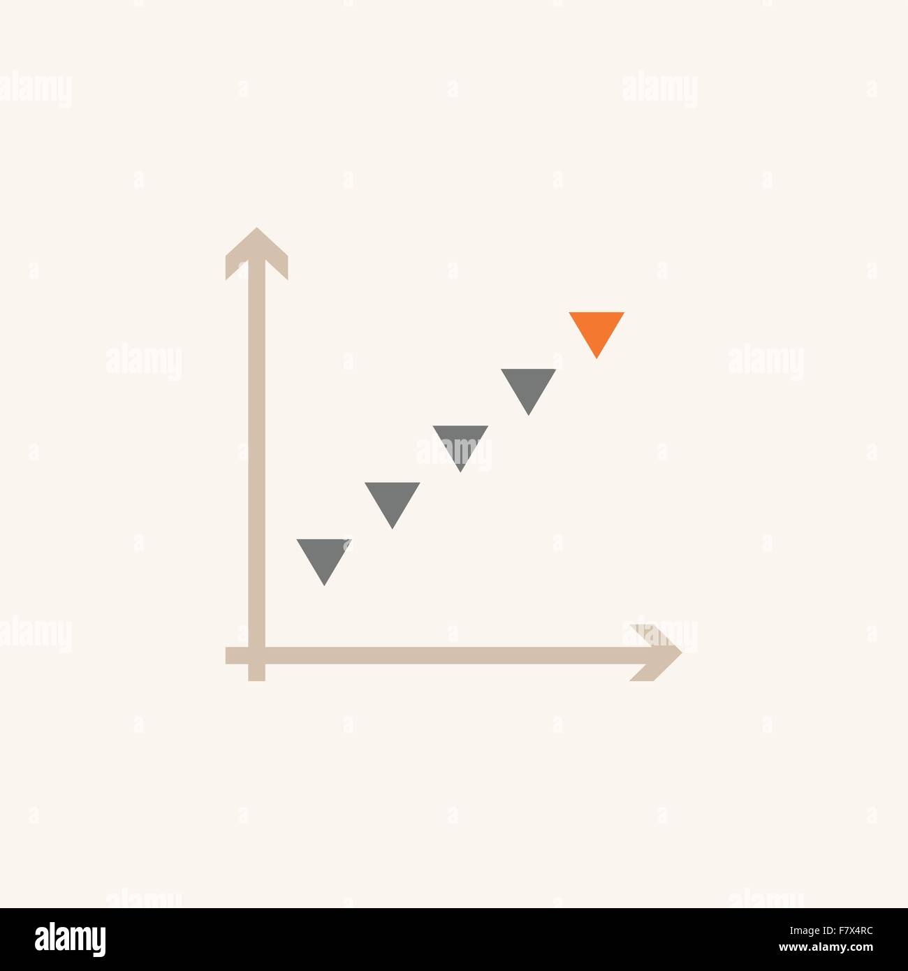 Vector increasing business graph Stock Vector Images - Alamy