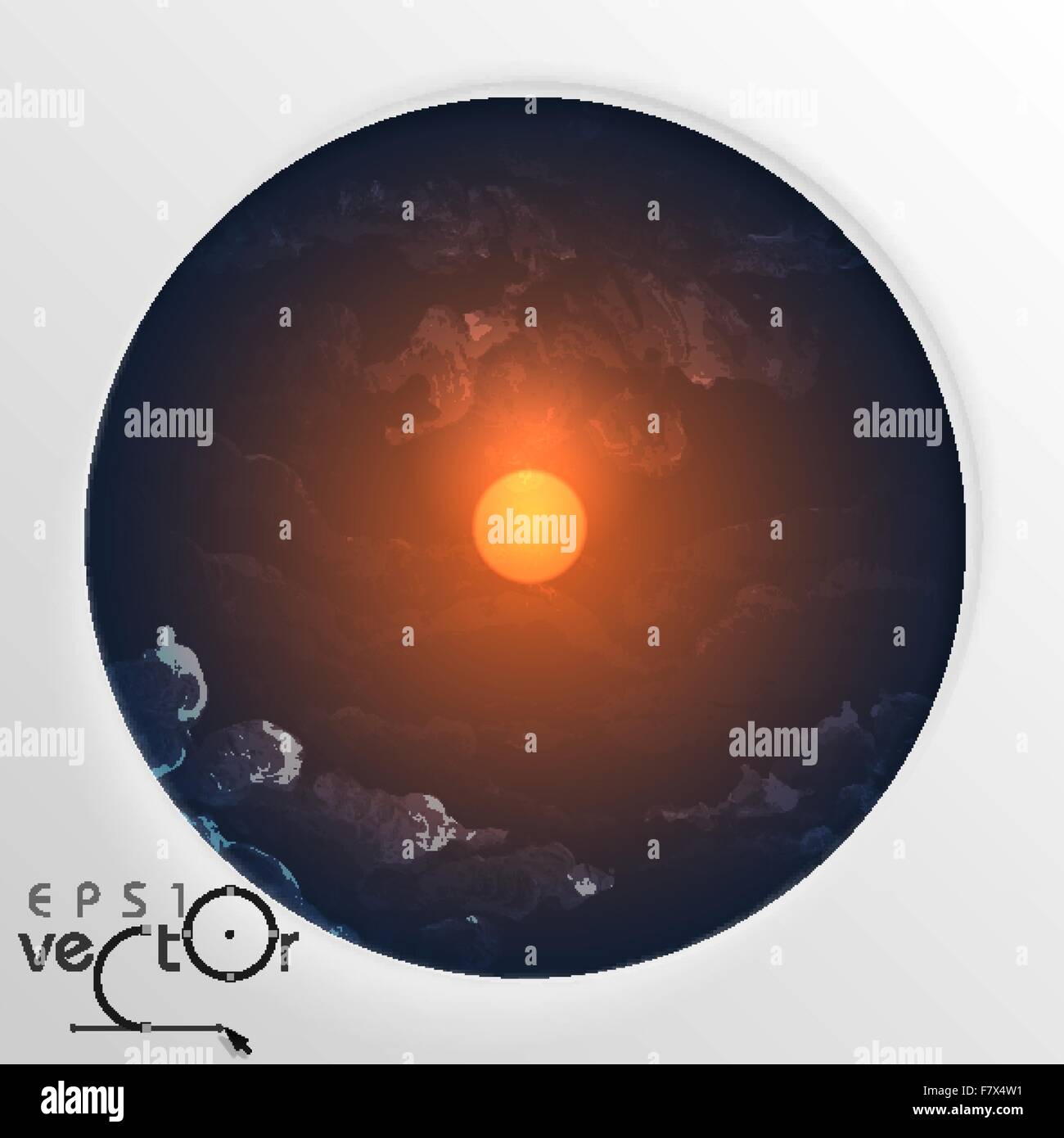 Light gold round frame Stock Vector Images - Alamy