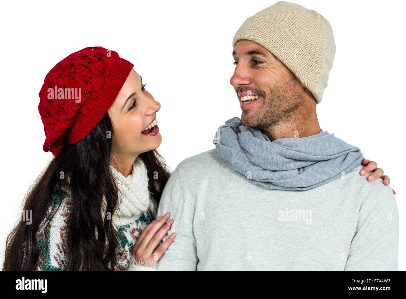 Happy couple laughing Stock Photo - Alamy