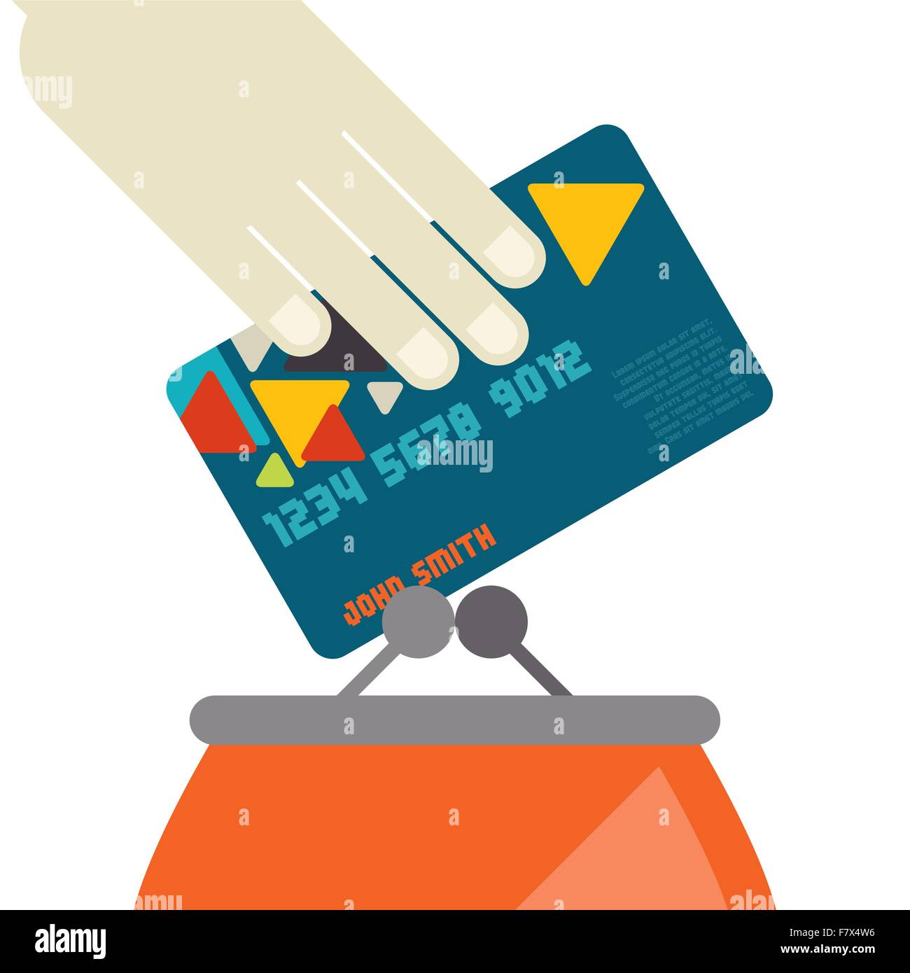 Simple credit card icons Stock Vector Images - Alamy