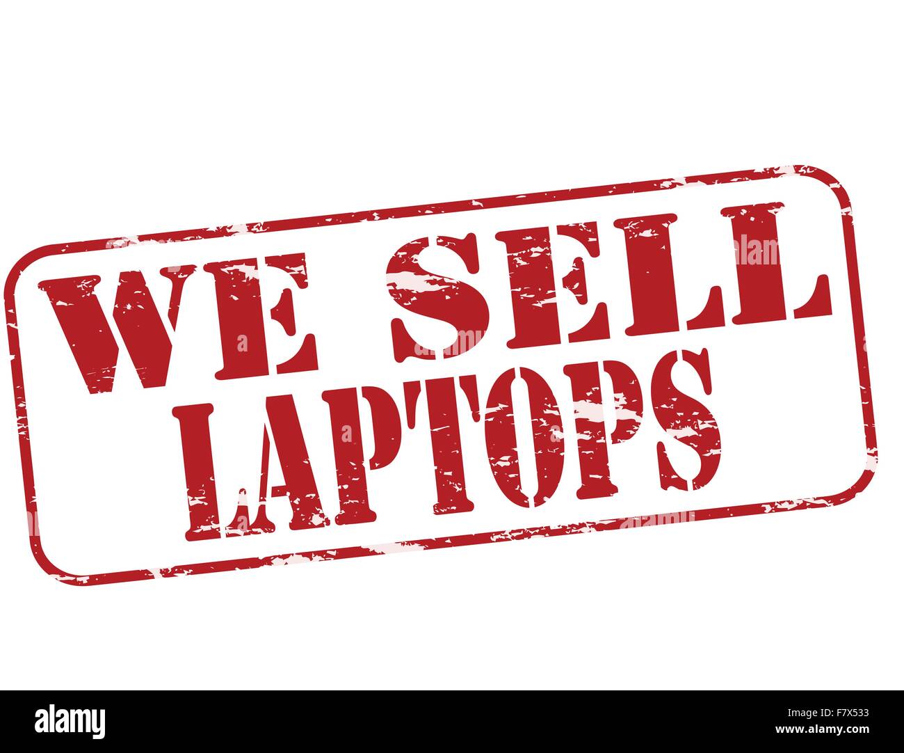 We sell laptops Stock Vector Image & Art - Alamy