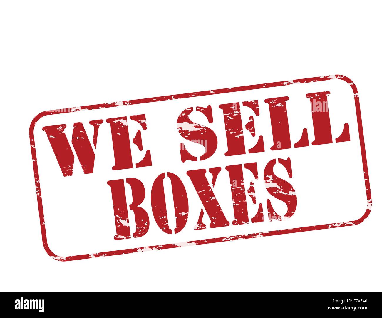 We sell boxes Stock Vector Image & Art - Alamy