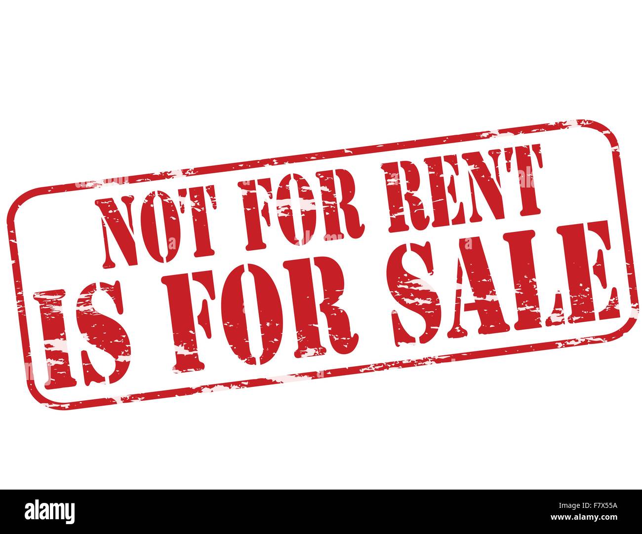 Not for rent Stock Vector Image & Art - Alamy