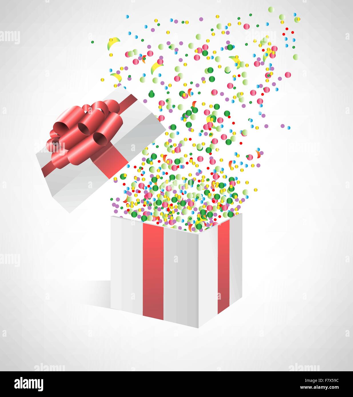 confetti with gift box on grayscale Stock Vector Image & Art - Alamy
