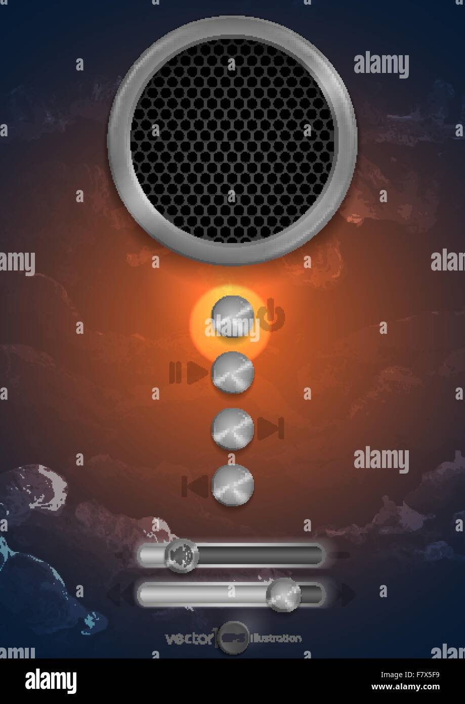 Abstract Speaker Concept Design Stock Vector Image & Art - Alamy