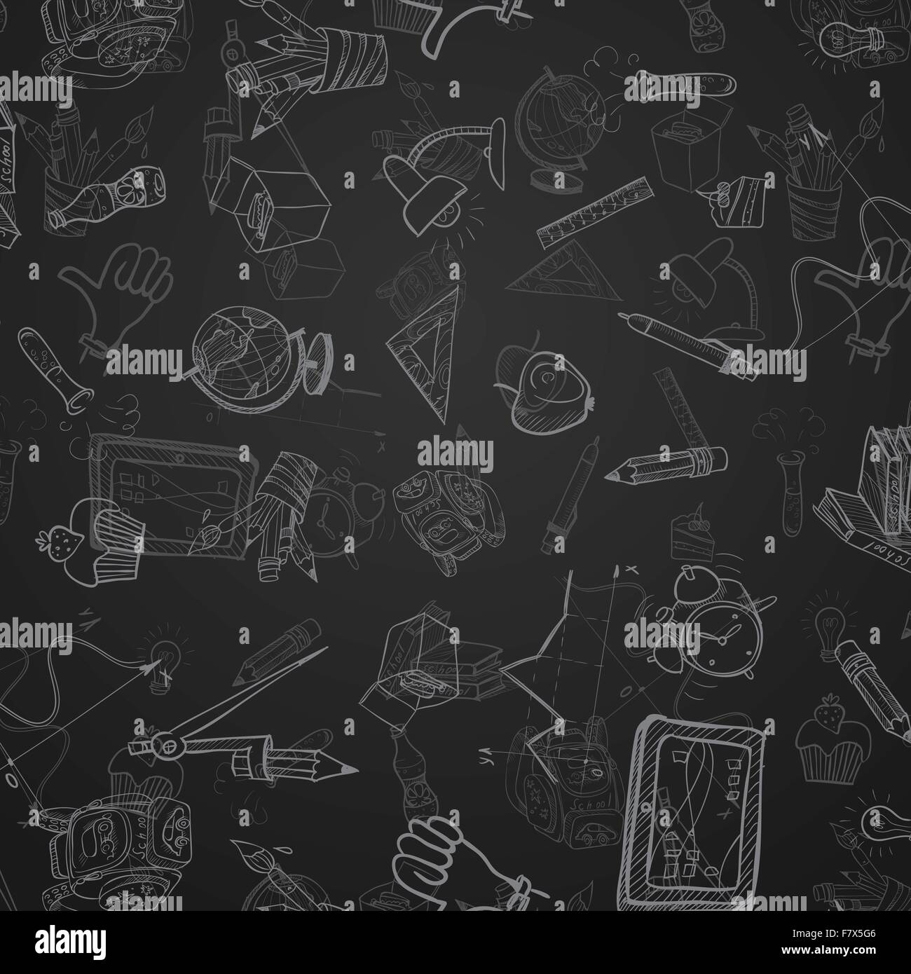 School blackboard alphabet mathematics Stock Vector Images - Alamy