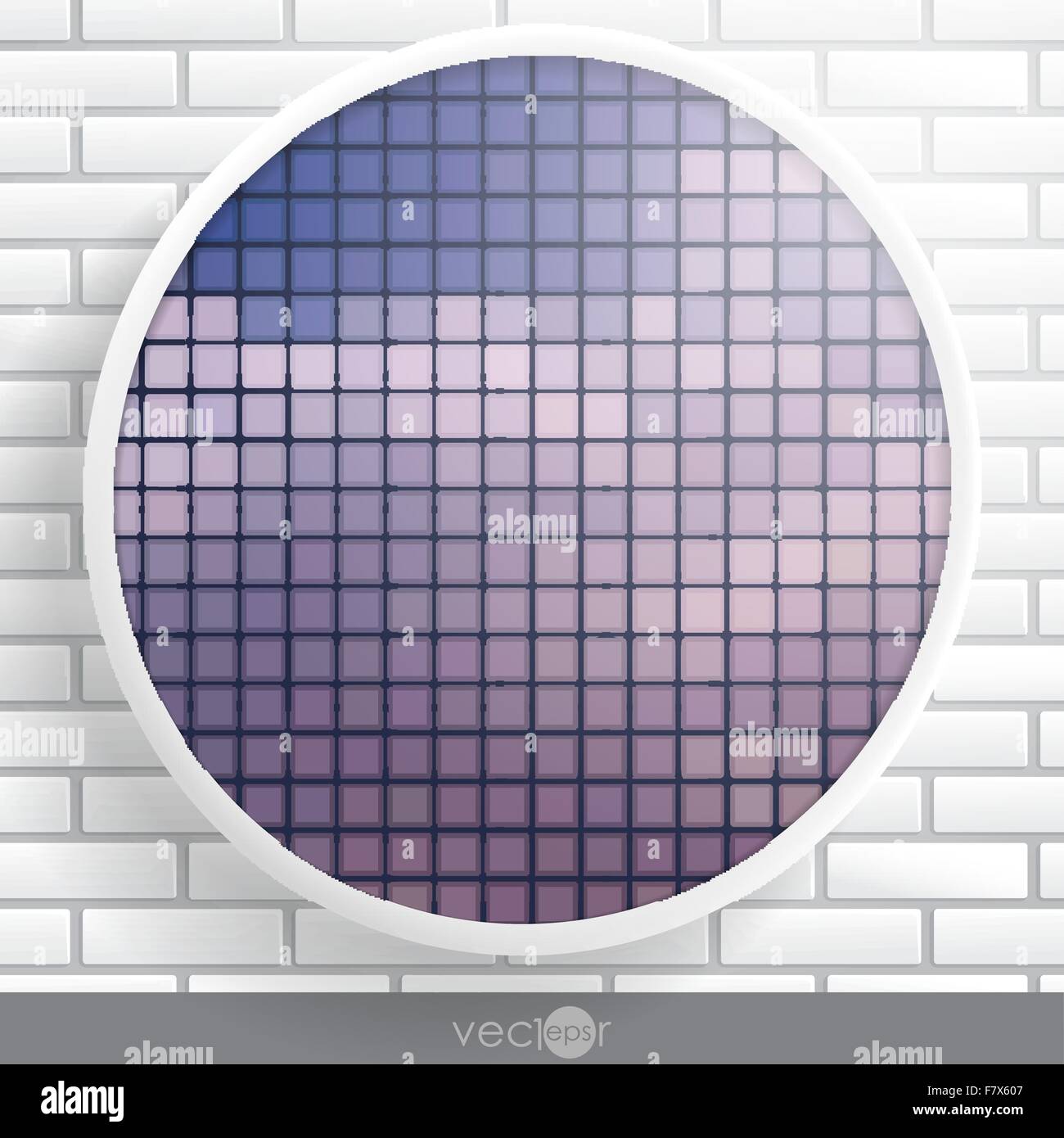 Abstract Round Shape With Frame Stock Vector Image & Art - Alamy