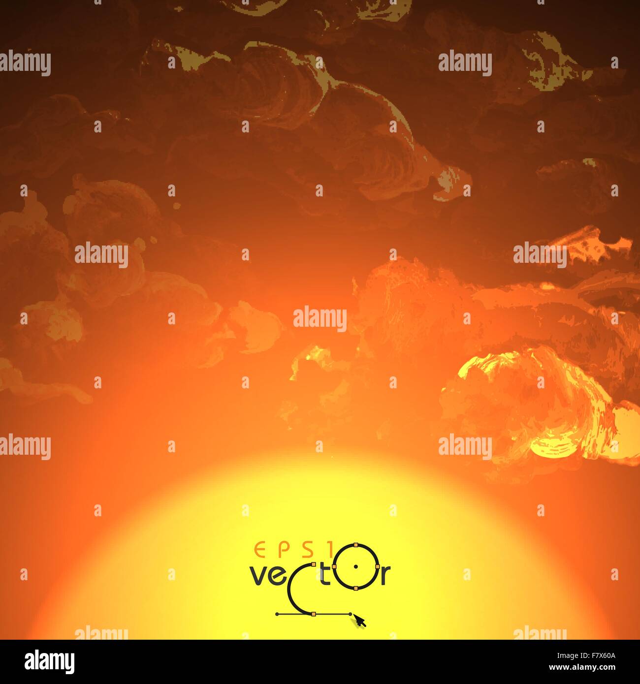 Dawn clouds nobody Stock Vector Images - Alamy