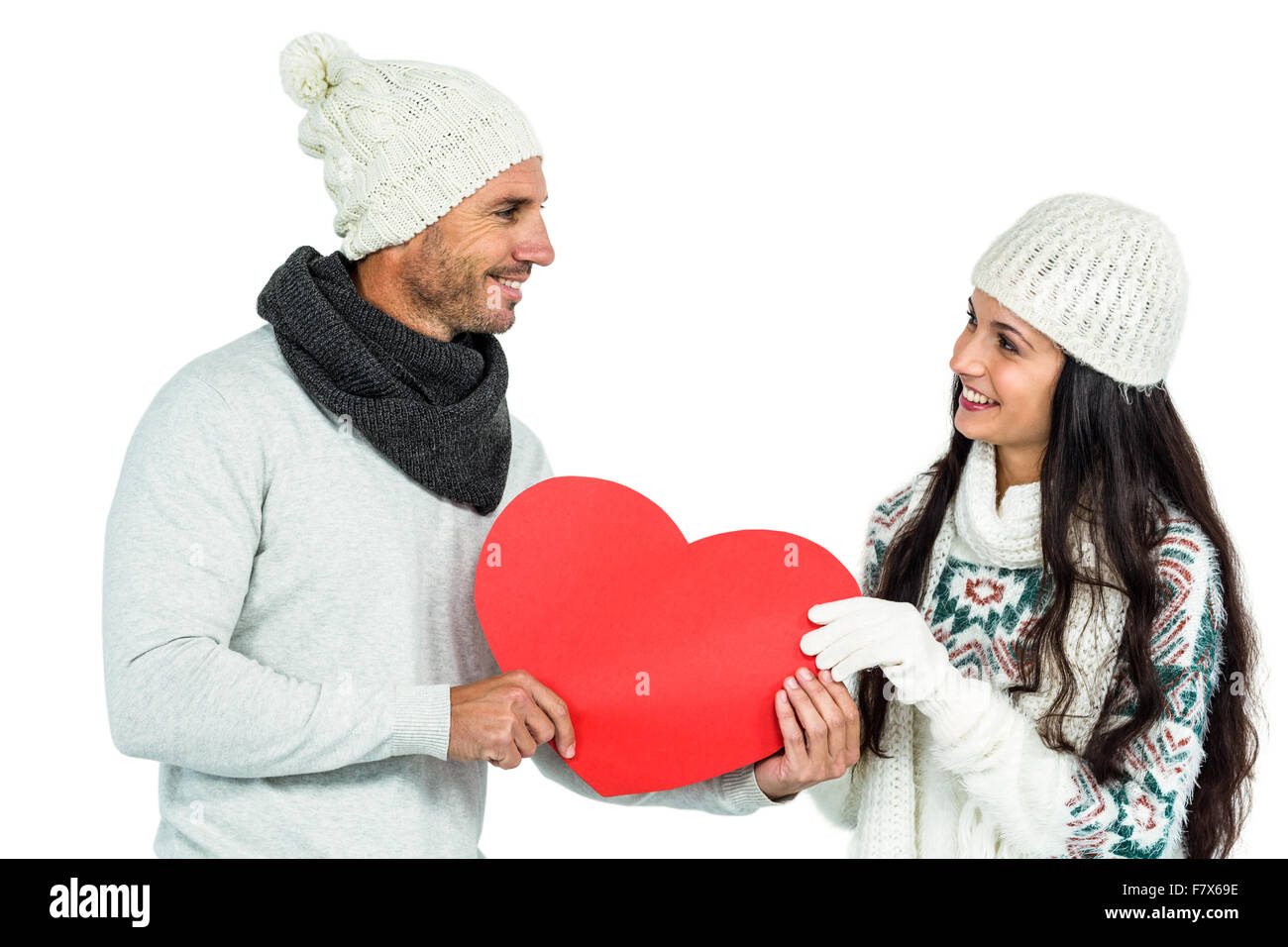 Smiling couple holding paper hi-res stock photography and images - Alamy