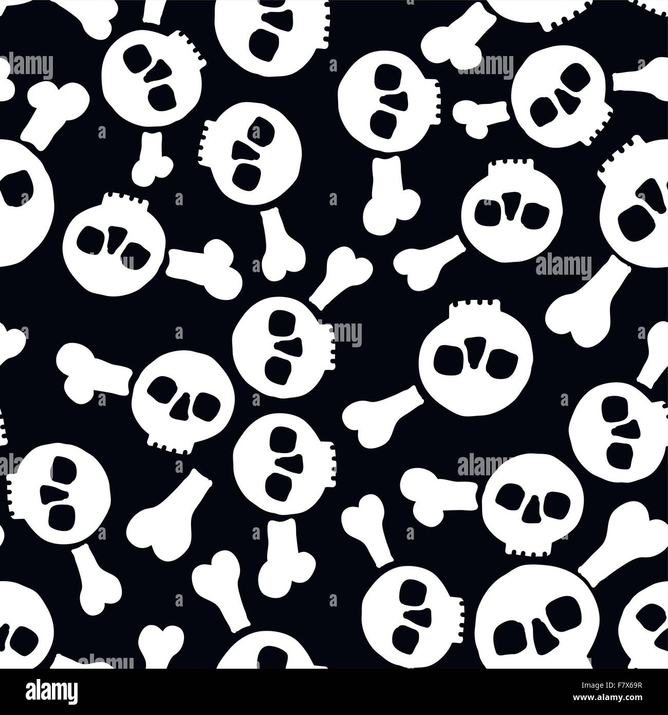 seamless texture with skulls Stock Vector Image & Art - Alamy