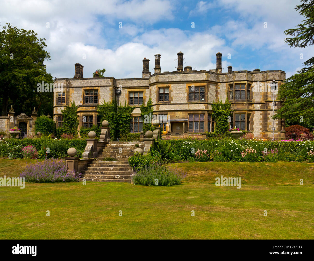 Exterior of Thornbridge Hall a country house near Great Longstone ...