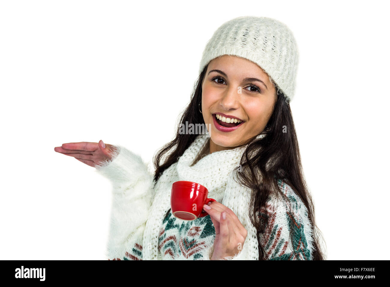 Beautiful woman red cup hi-res stock photography and images - Alamy