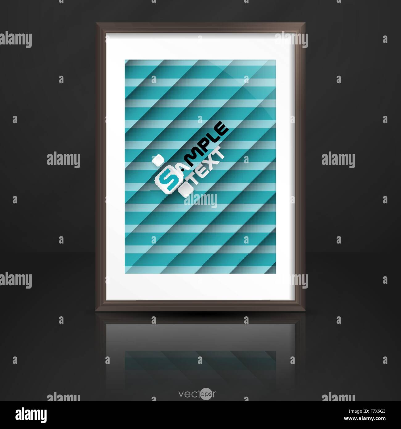 Empty wall blue color Stock Vector Images - Alamy