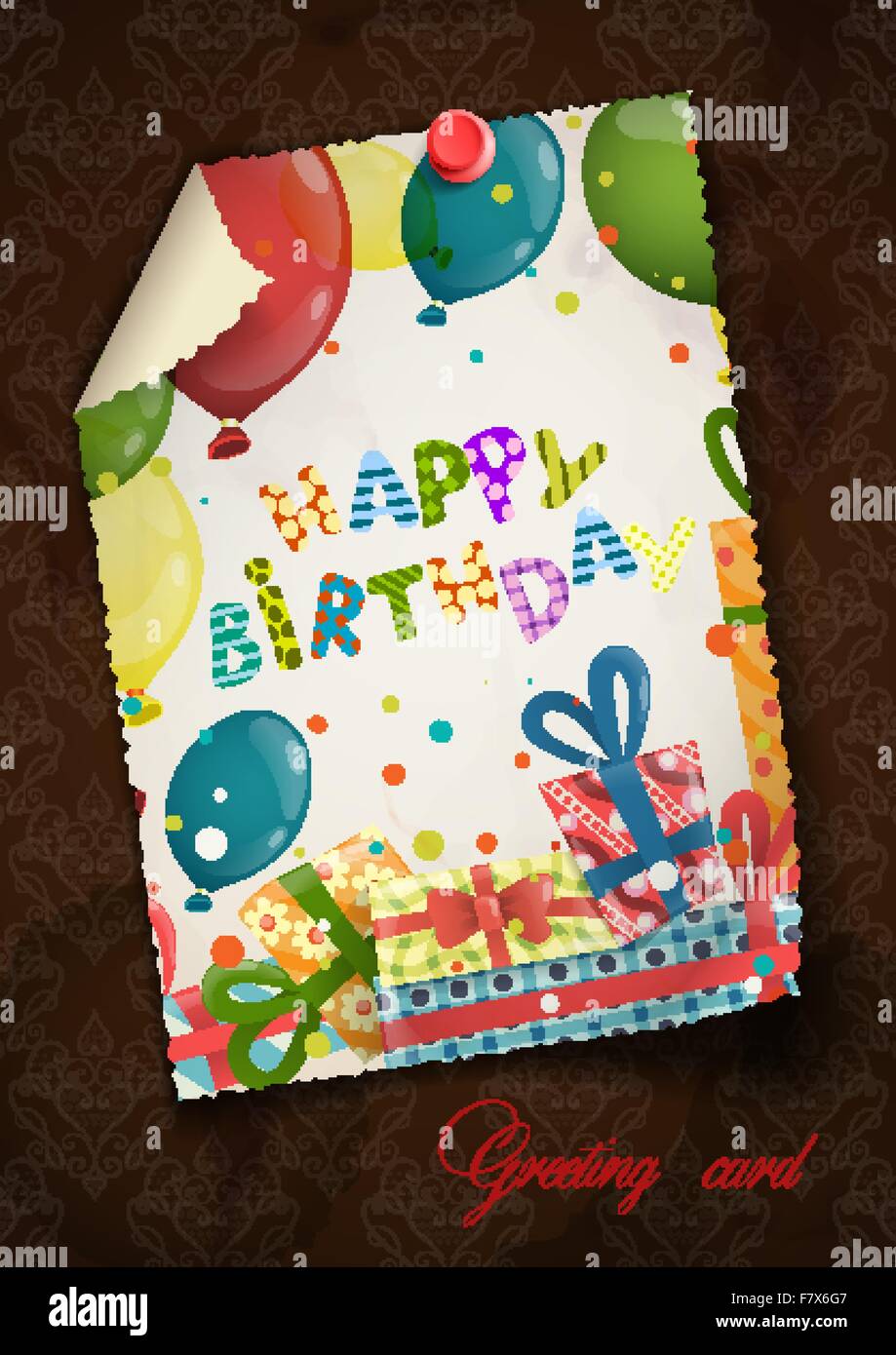 Greeting Card Design, Template Stock Vector Image & Art - Alamy