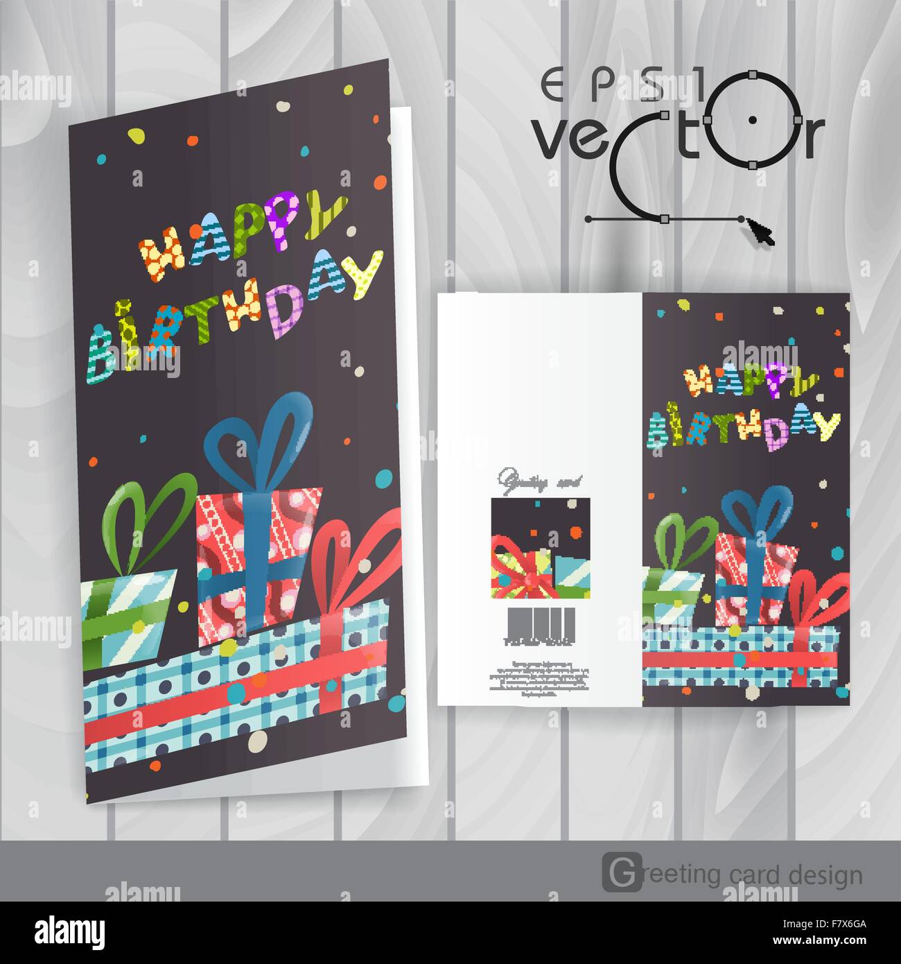 Greeting Card Design, Template Stock Vector Image & Art - Alamy