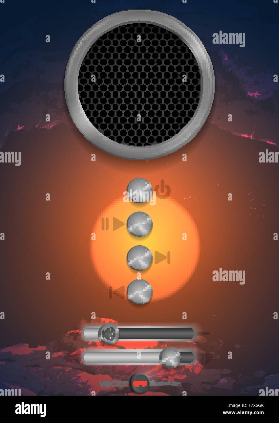 Abstract Speaker Concept Design Stock Vector Image & Art - Alamy