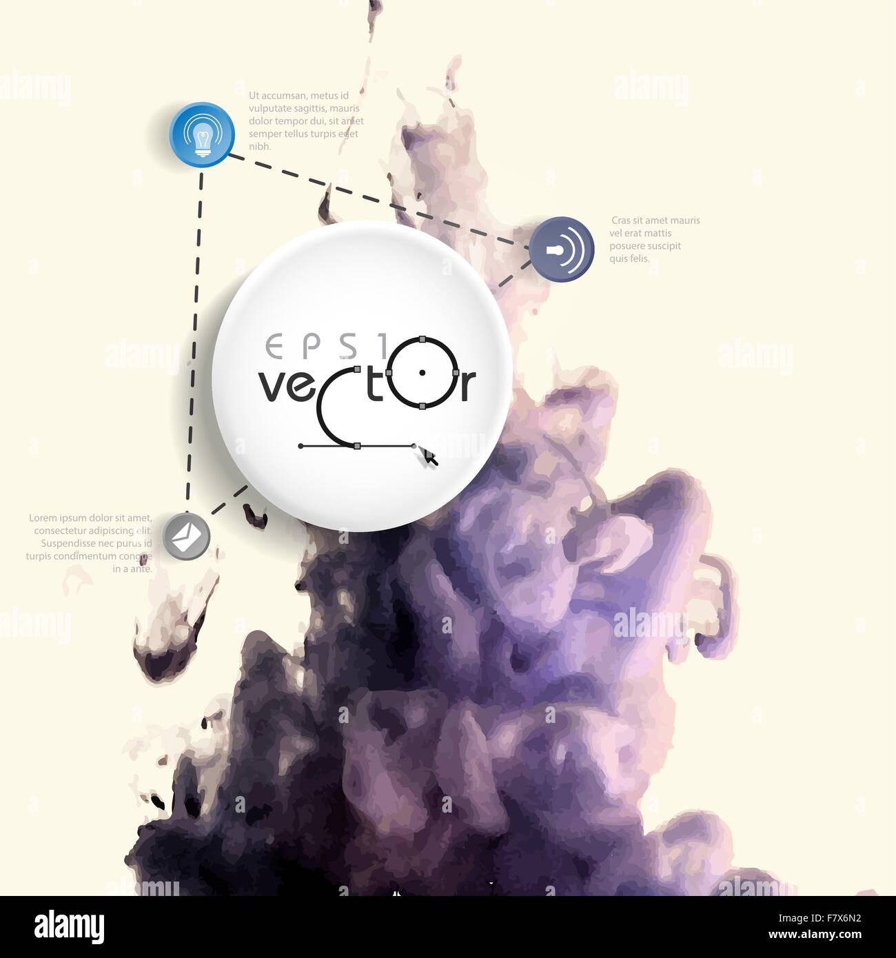 Cloud of Ink In Water Stock Vector Image & Art - Alamy