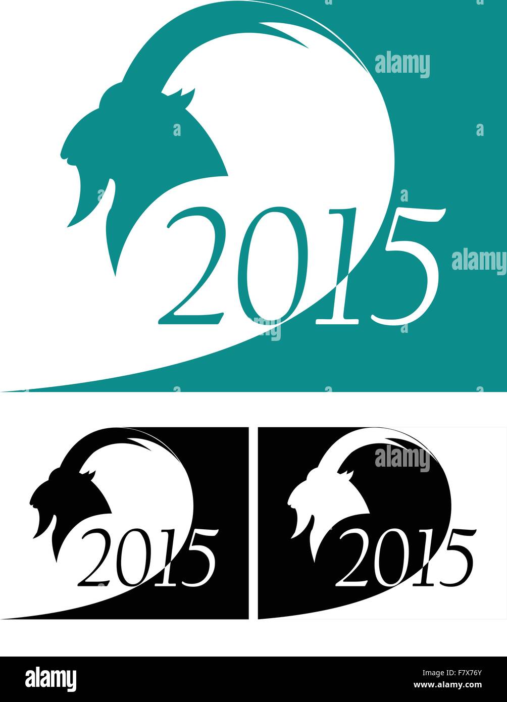 Goat male Stock Vector Images - Alamy