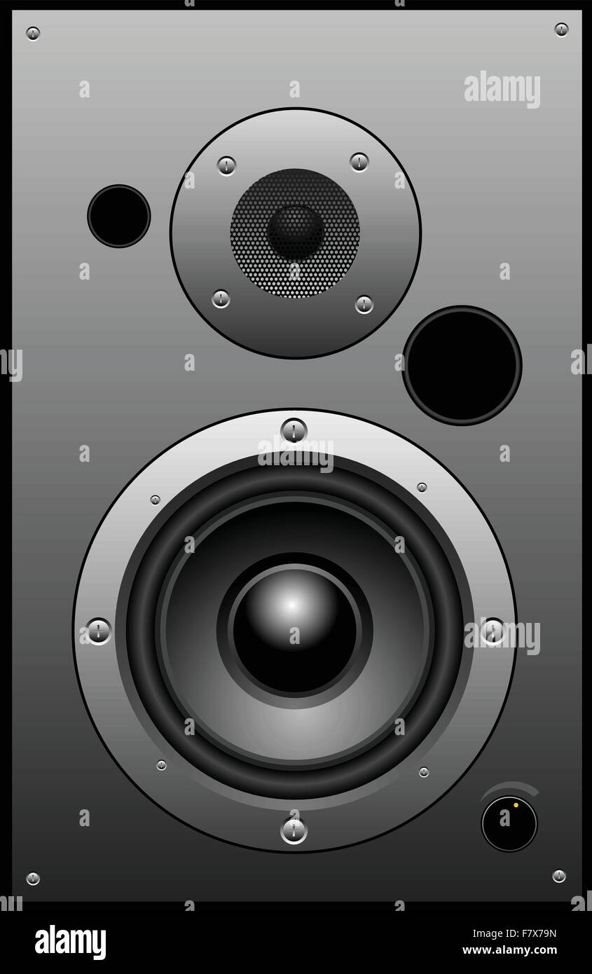 Black loudspeaker Stock Vector Images - Alamy