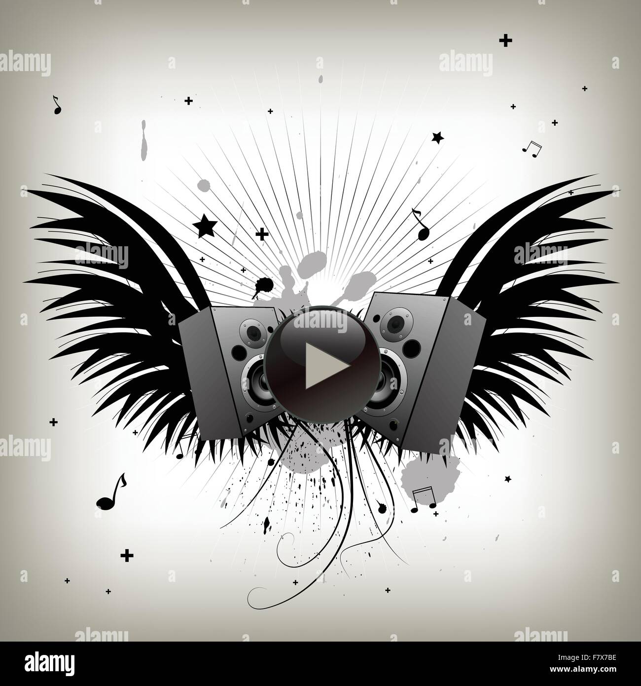 Old vintage grunge rock Stock Vector Images - Alamy