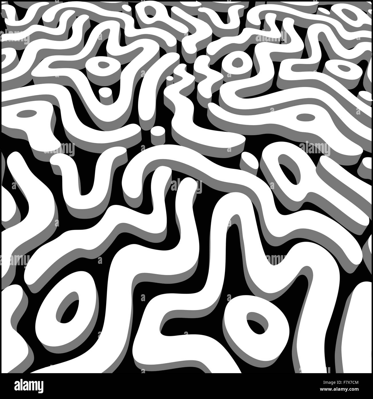 Maze illustration Black and White Stock Photos & Images - Alamy