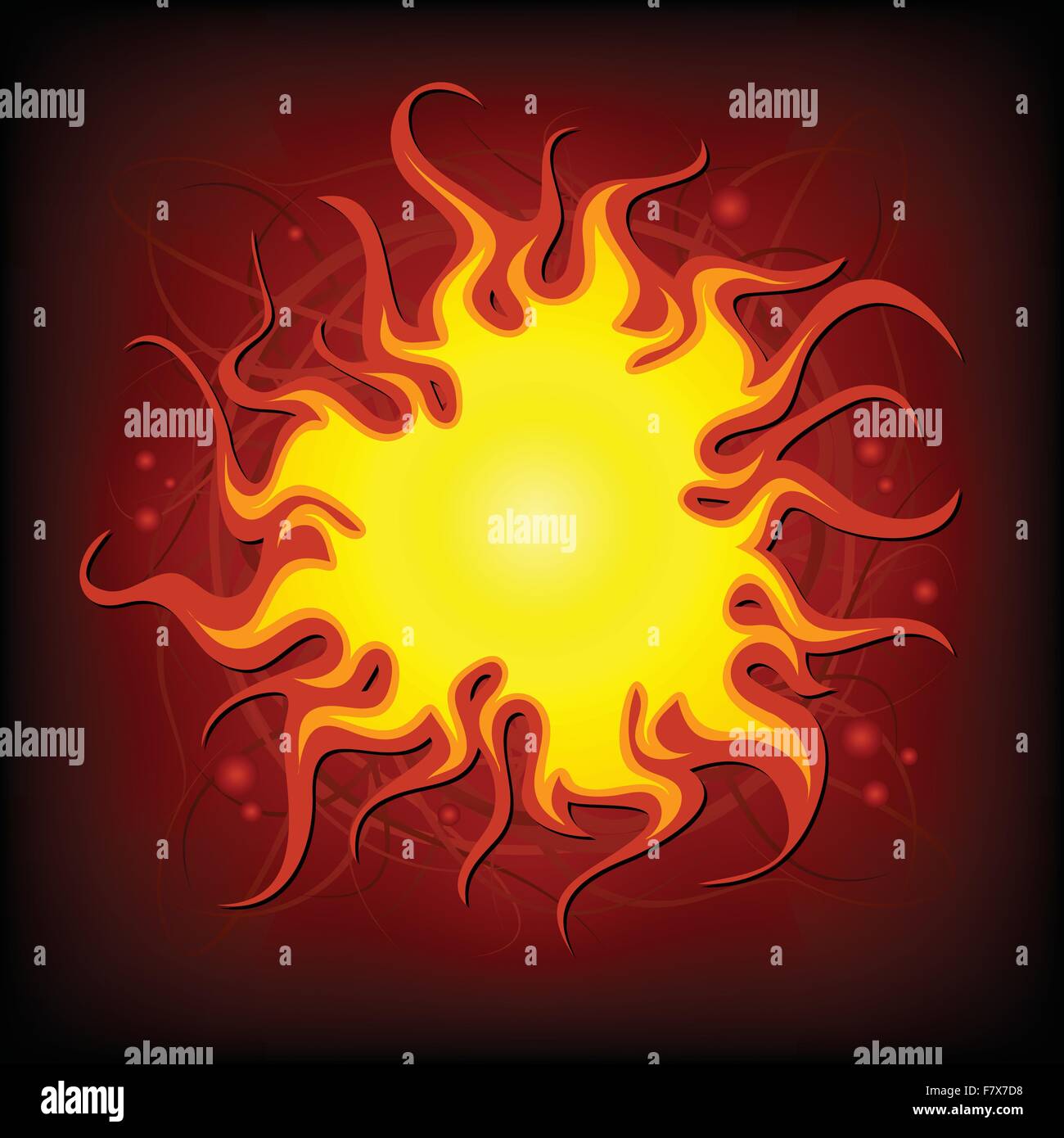 Fire label Stock Vector Images - Alamy