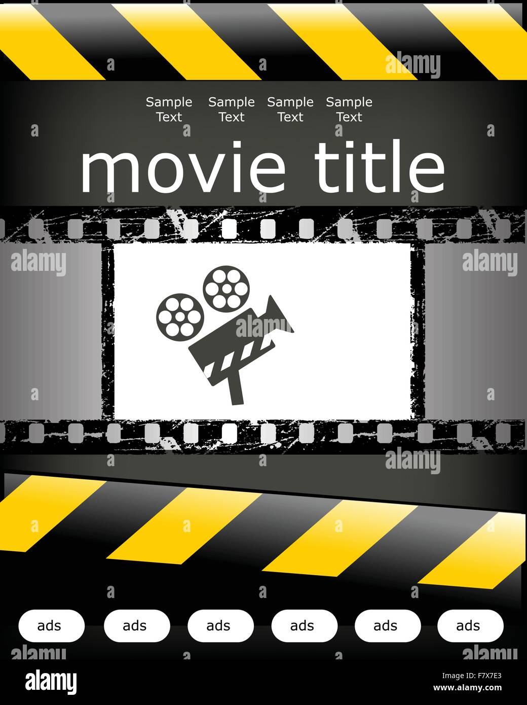 Cinema poster design Stock Vector Image & Art - Alamy