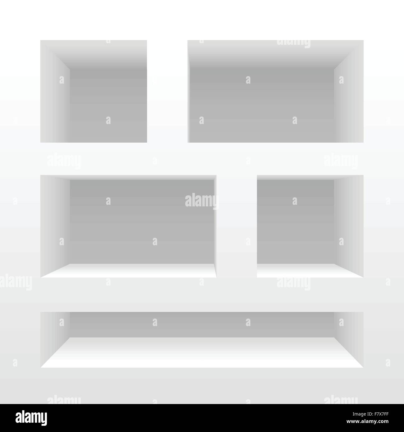 Empty shelves Stock Vector Images - Alamy