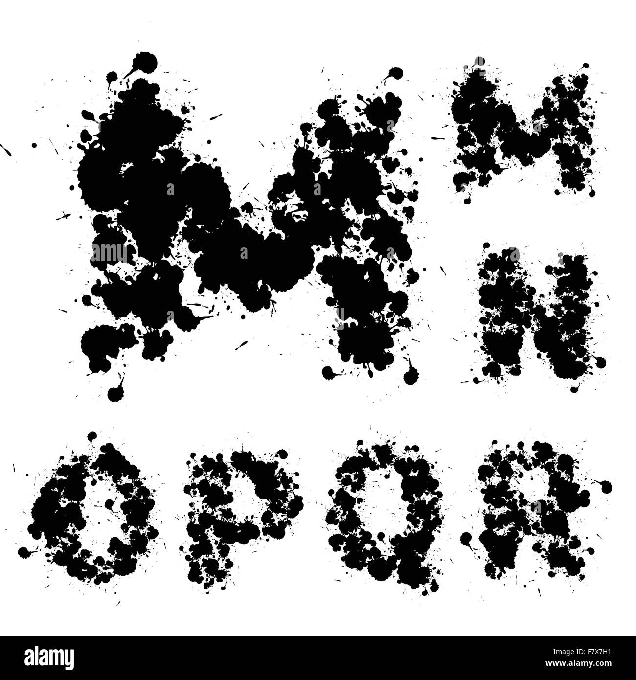 Ink alphabet Cut Out Stock Images & Pictures - Alamy