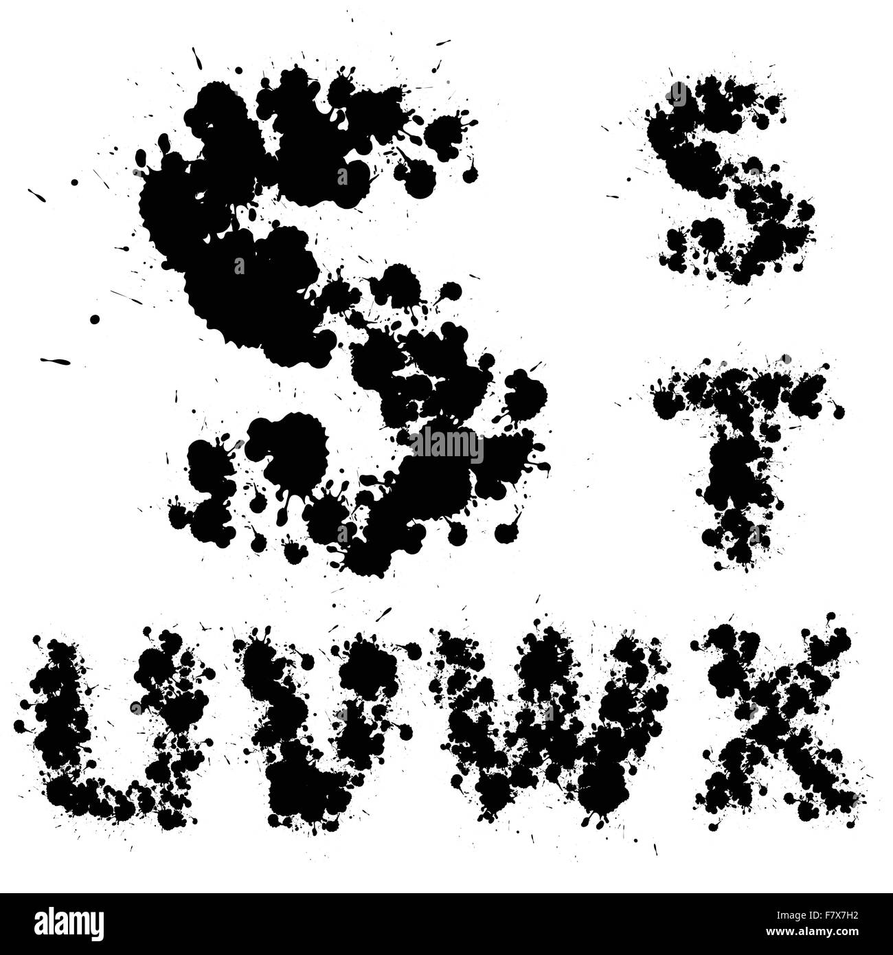 Ink alphabet Cut Out Stock Images & Pictures - Alamy