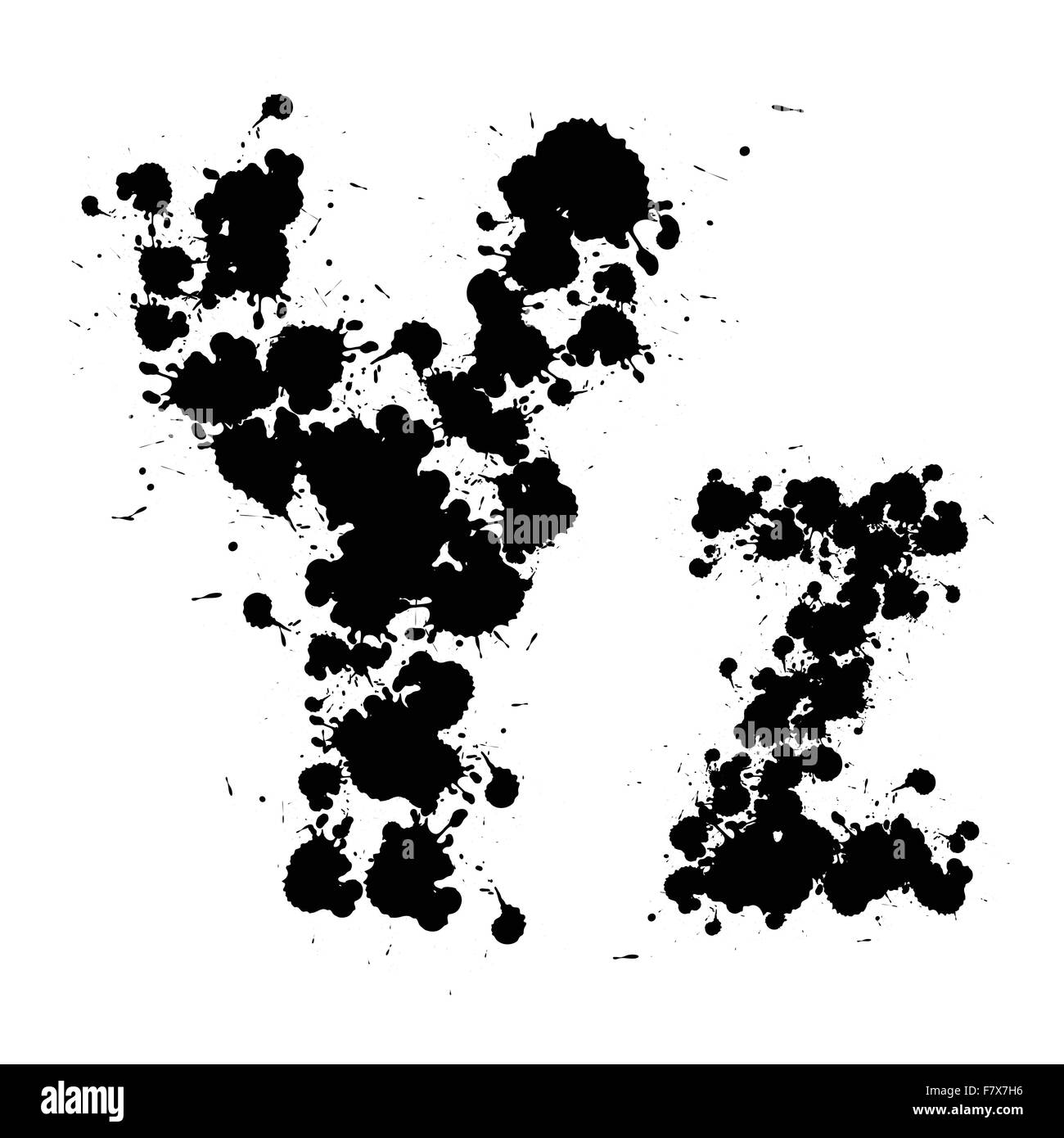 Ink alphabet Cut Out Stock Images & Pictures - Alamy