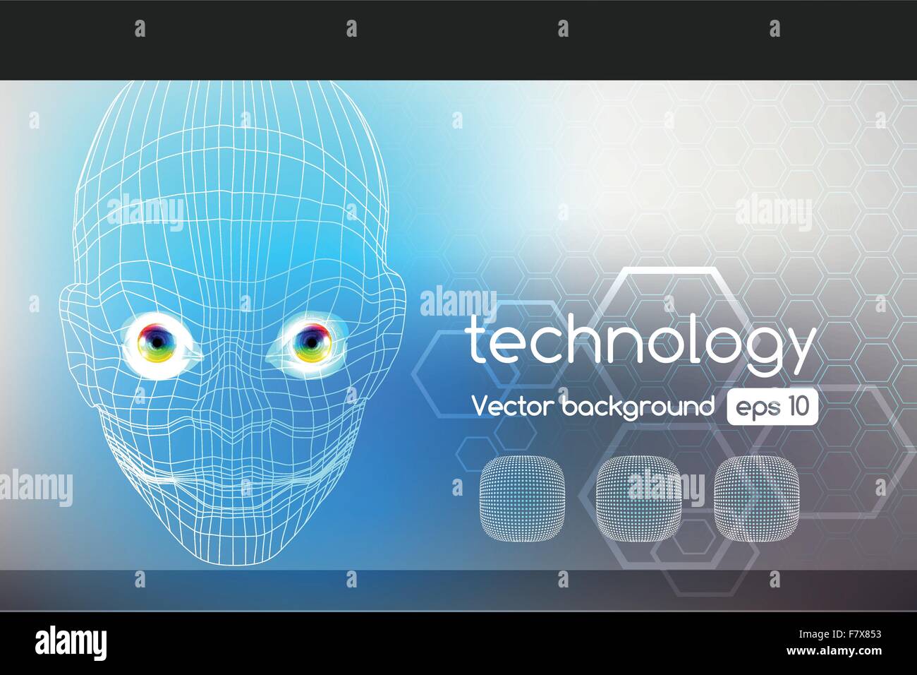 technology robot face Stock Vector Image & Art - Alamy