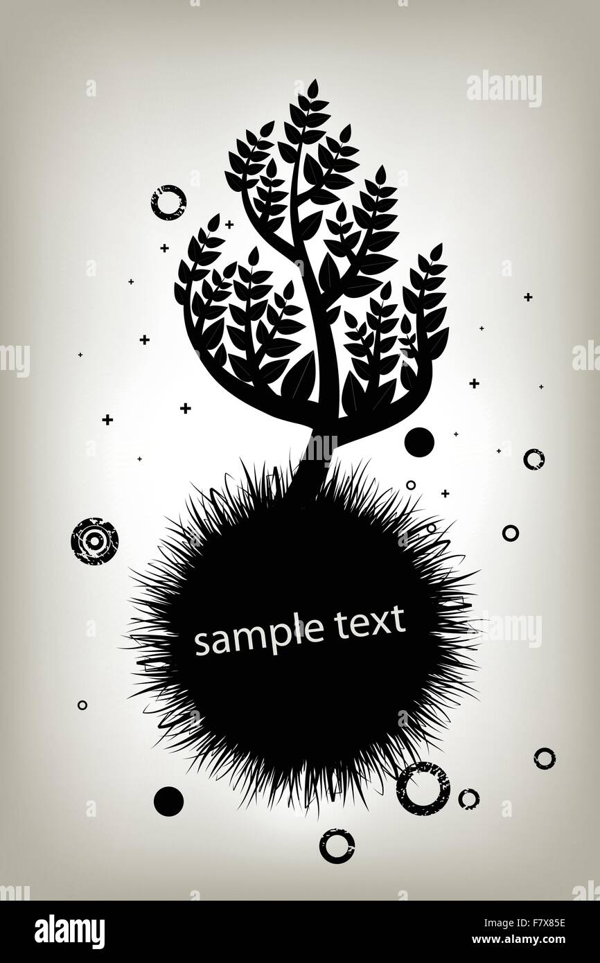 Alone tree branch Stock Vector Images - Alamy