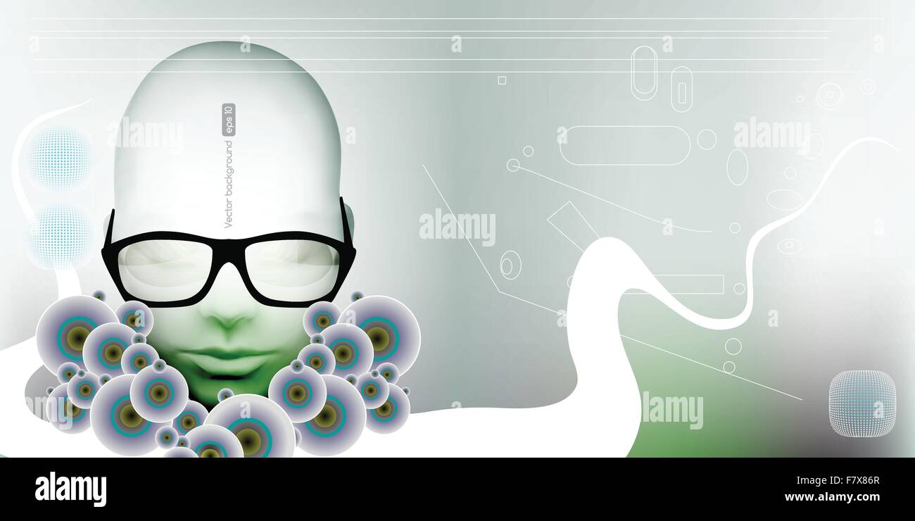 technology robot face Stock Vector Image & Art - Alamy