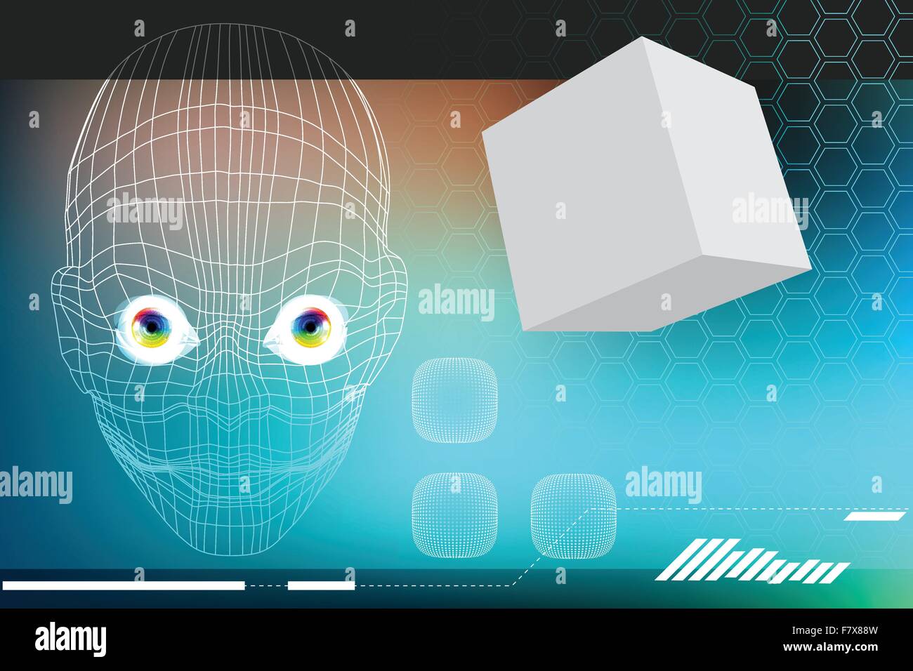 technology robot face Stock Vector Image & Art - Alamy