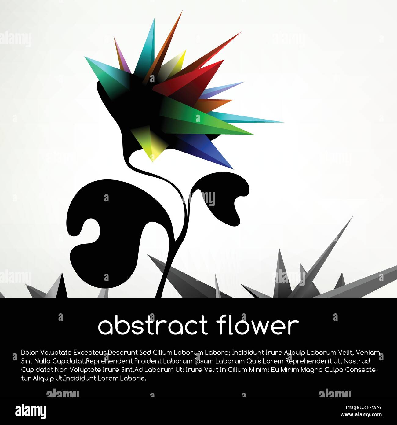 Abstract geometric flower art hi-res stock photography and images - Alamy