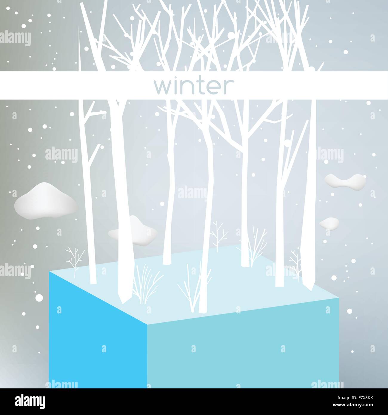 Christmas morning snowy winter Stock Vector Images - Alamy