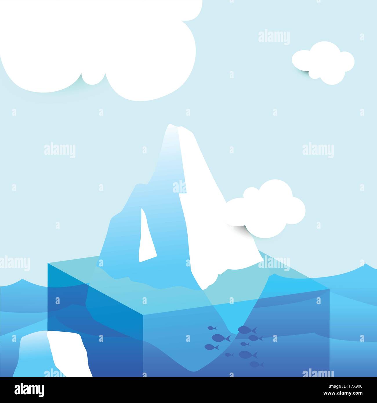 Global warming and iceberg melting Stock Vector Images - Alamy