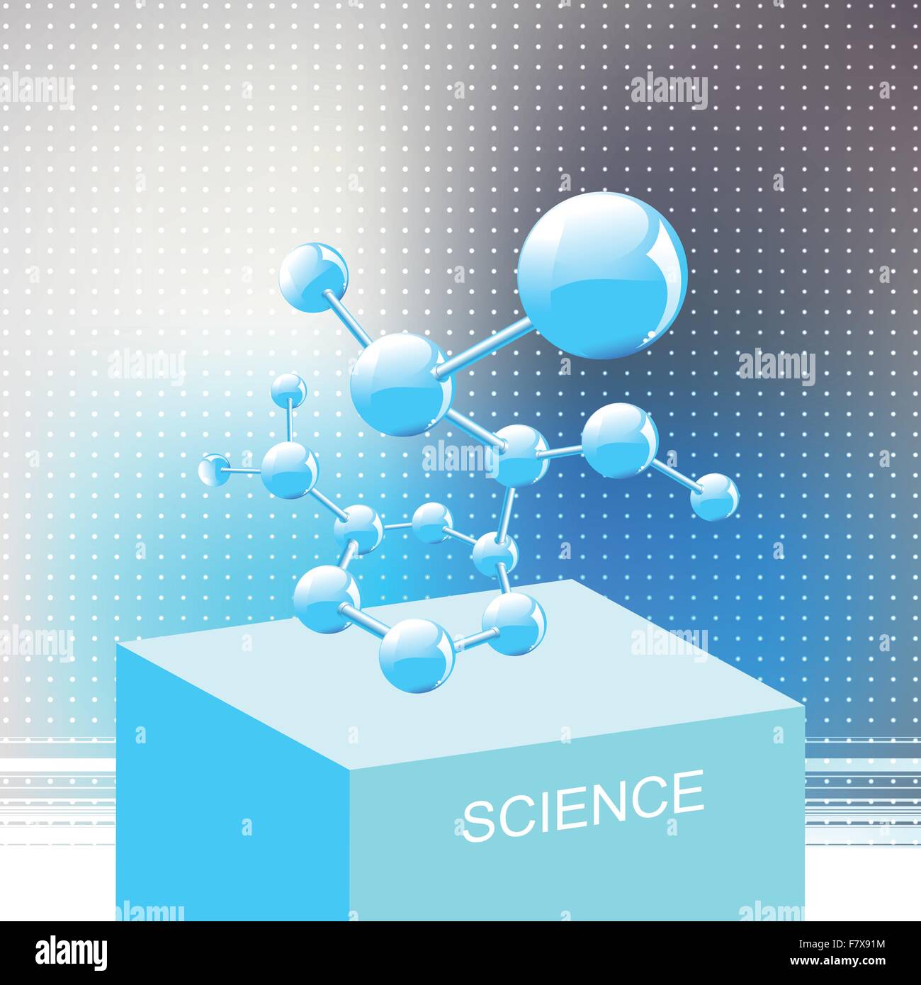 Molecule structure Stock Vector Images - Alamy