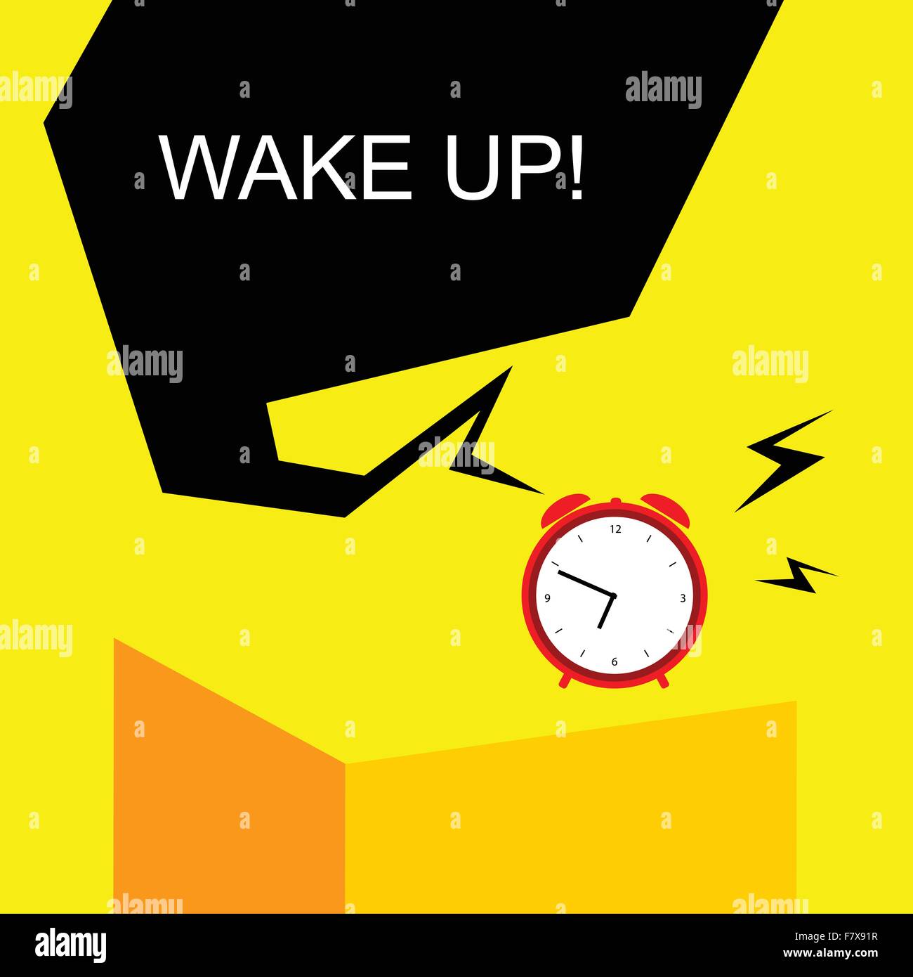 Sleep wake concept Stock Vector Images - Alamy