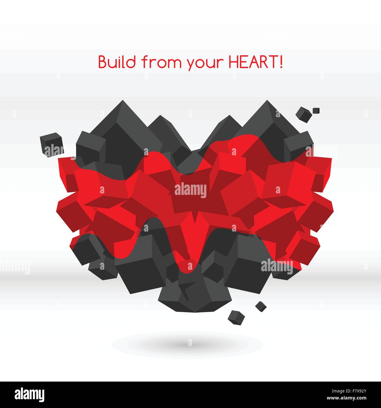 Love phrase heart Cut Out Stock Images & Pictures - Alamy