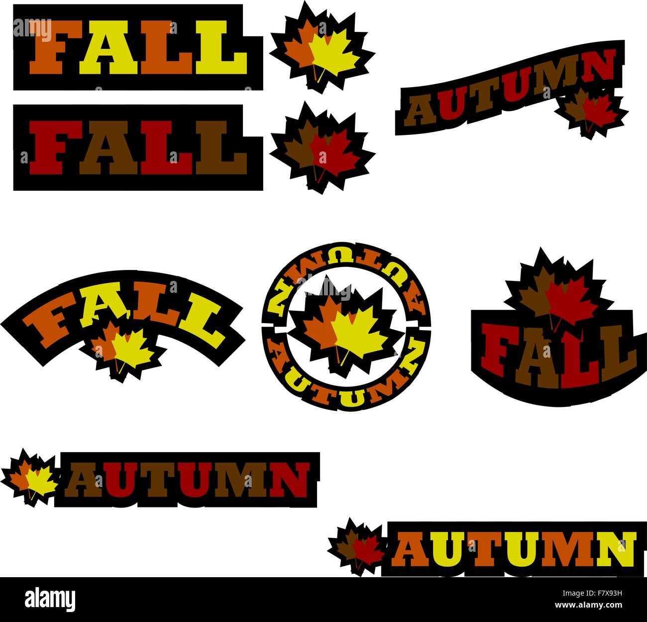 Fall autumn tree Stock Vector Images - Alamy