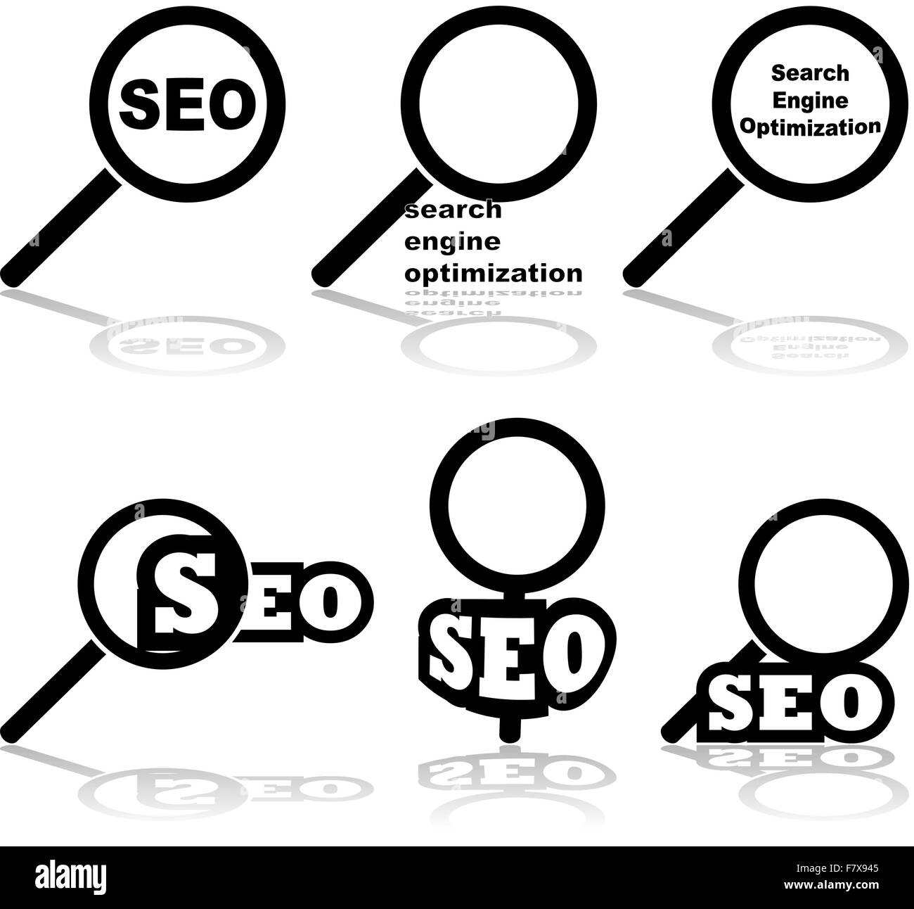 Search engine optimization document Black and White Stock Photos ...